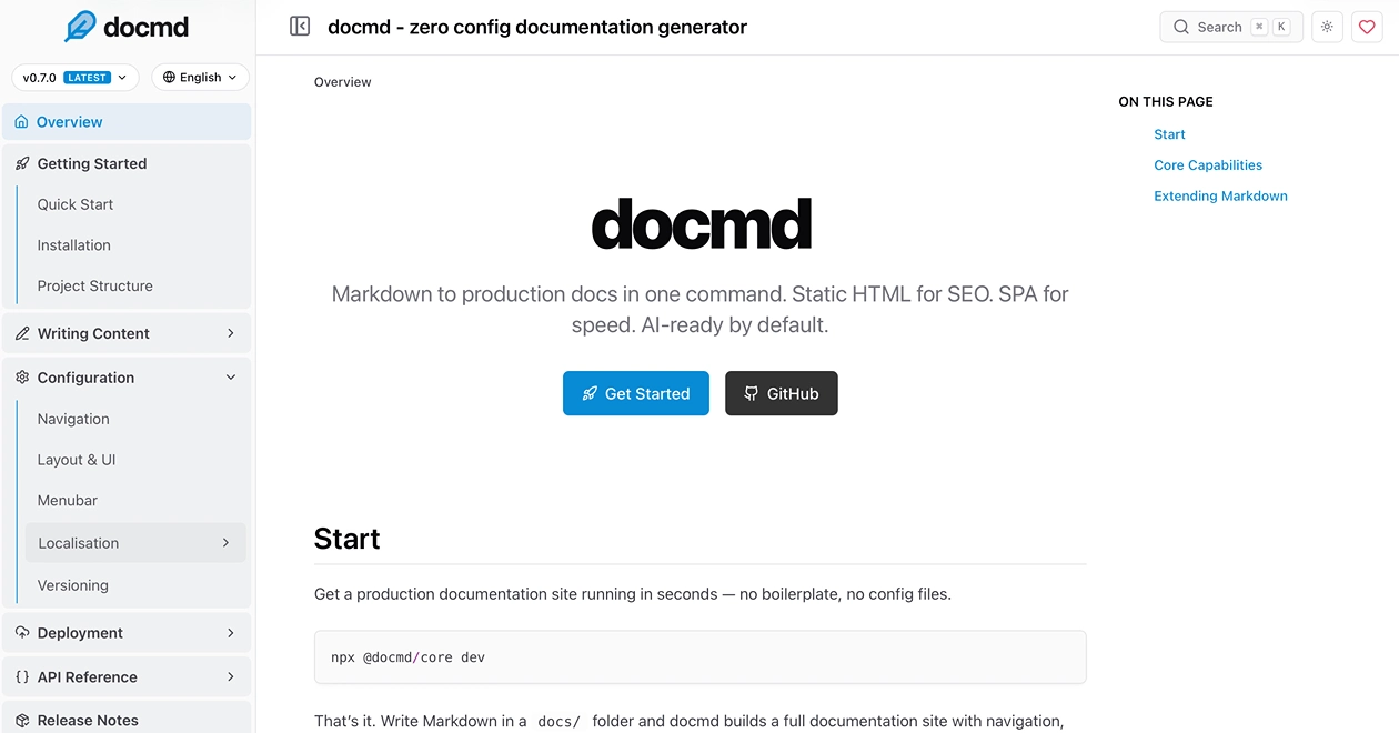 开发模板 (Building Templates) : docmd docs